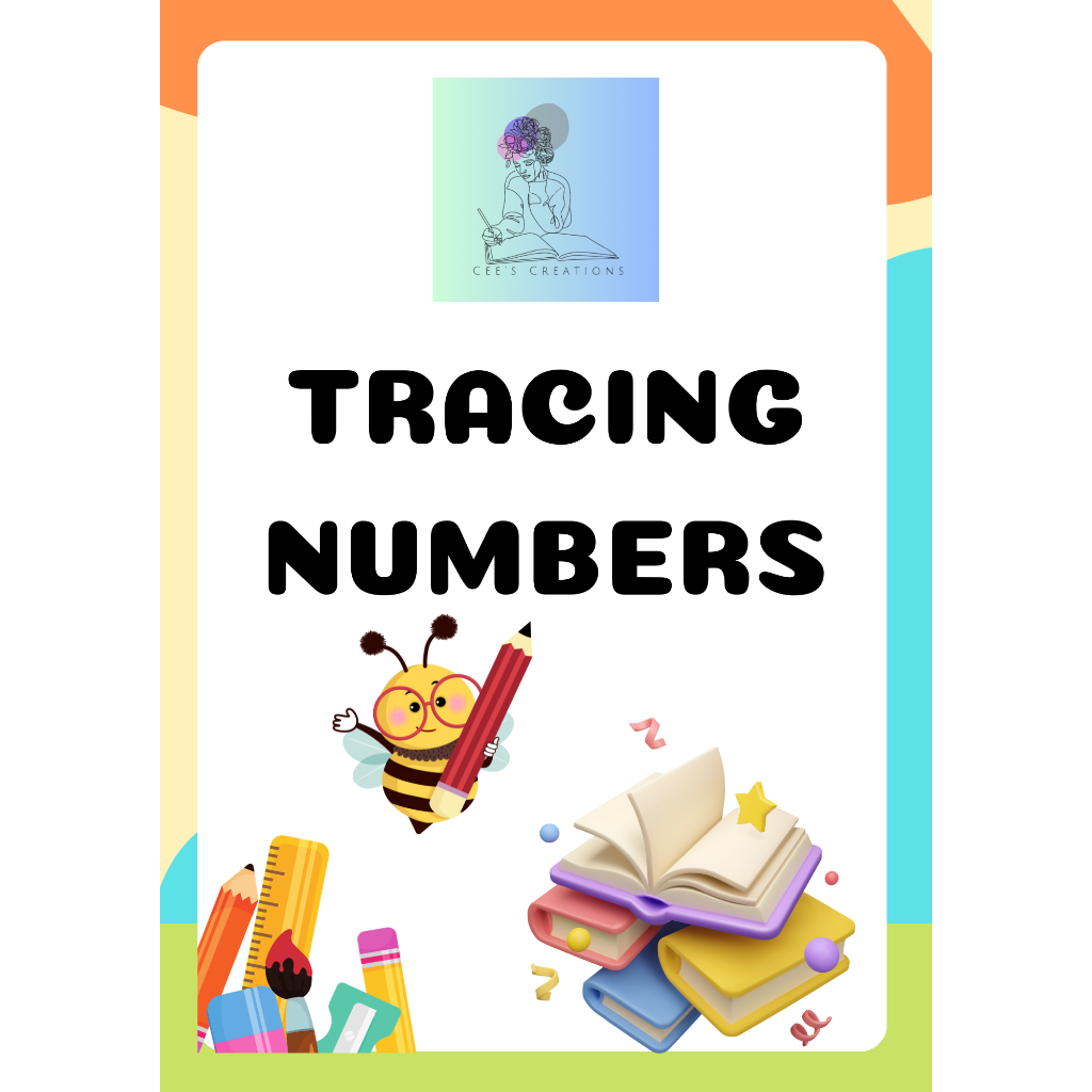 Educational Tracing Number for Kids - FREE PENCIL, ERASER & COLOR ...