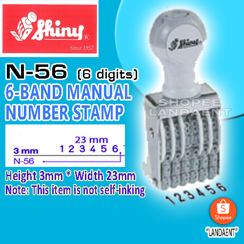 Shiny 6-Band Number Stamp (N-56) | Shopee Philippines