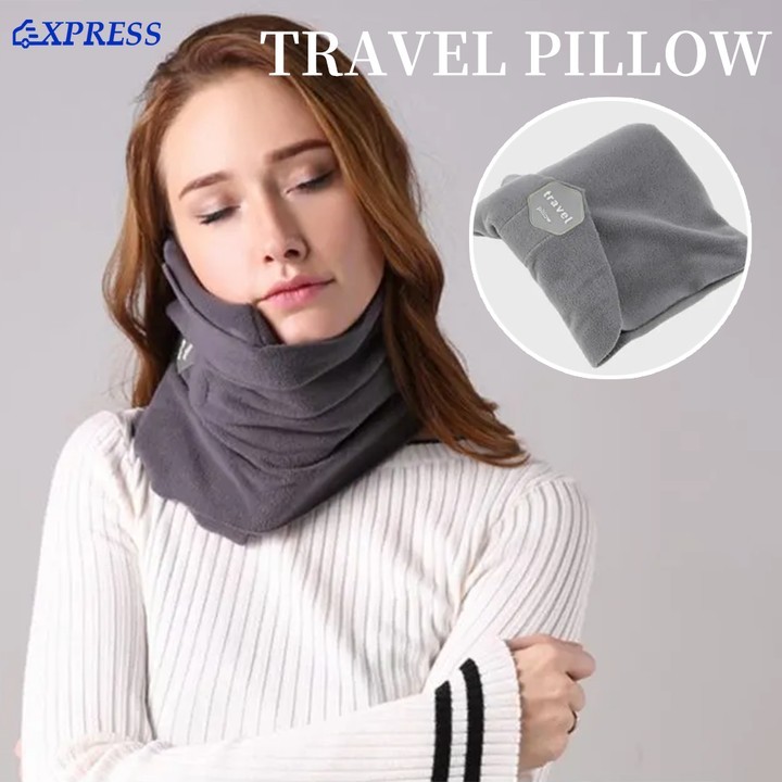 Travel Pillow for Neck Support Soft Neck Pillow with Shoulder Support ...