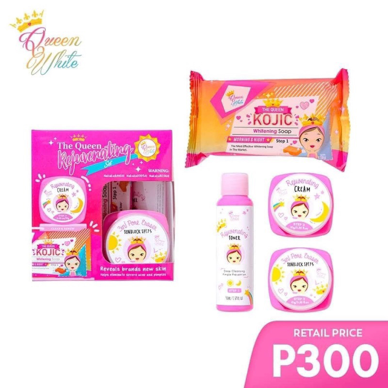 QUEEN WHITE REJUVENATING SET ORIGINAL COD | Shopee Philippines