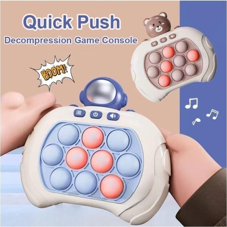 4 modes Quick Push Game Console Electronic Speed Push Through Pop It ...