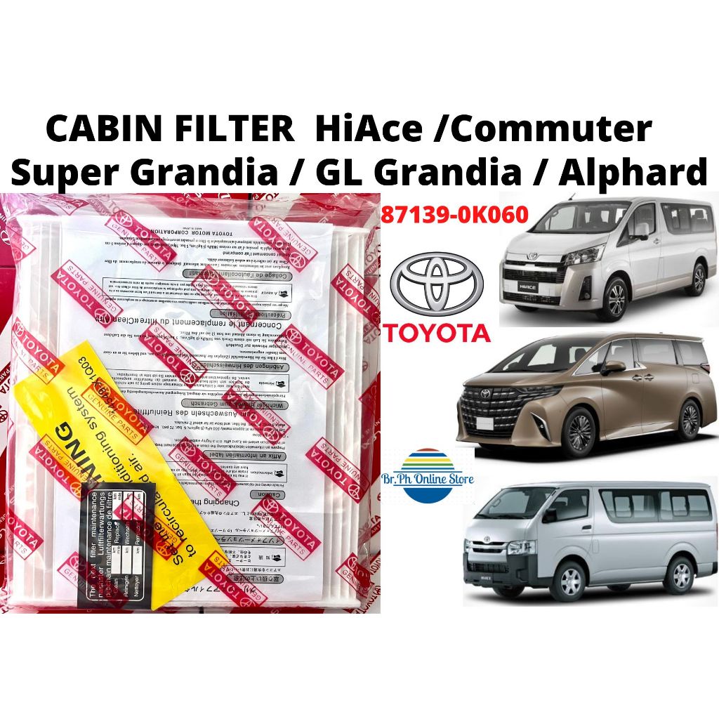 Toyota Cabin Filter for Fortuner/ HiAce/ Commuter/ Innova/ Super ...
