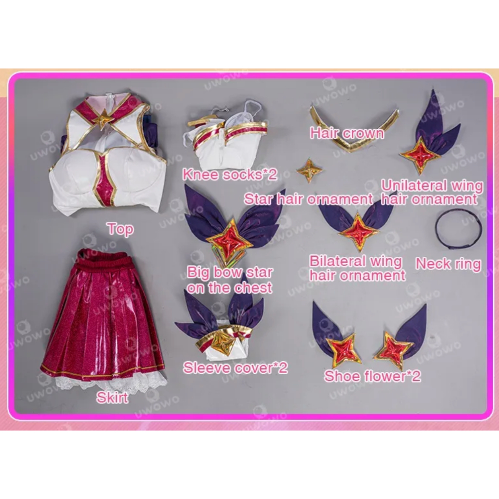 UWOWO Star Guardian Ahri Cosplay League of Legends/LOL: SG K/DA Ahri ...