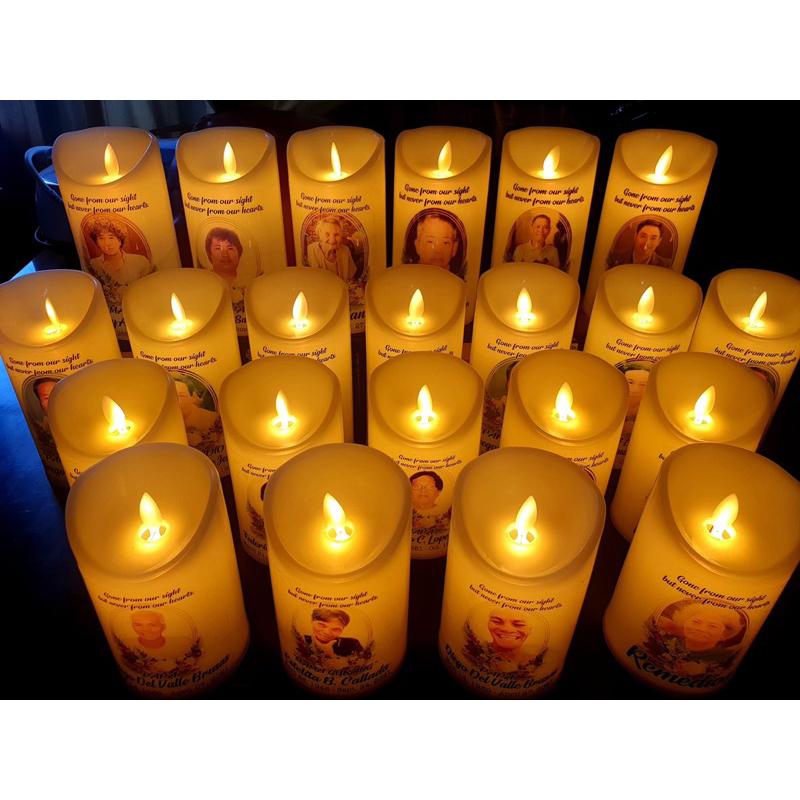 PERSONALIZED LED CANDLE with PICTURE and NAME | Shopee Philippines