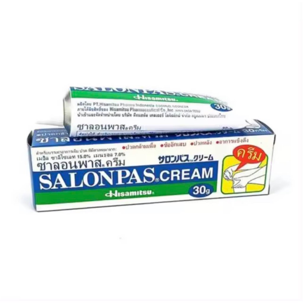 Salonpas Cream (30g) with free 20 menthol patch (Daikoku Harrison ...