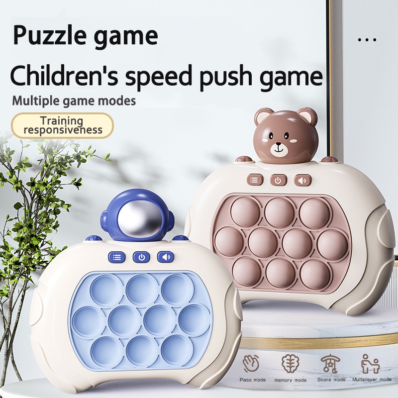 Quick Push Game Console Electronic Speed Push Through Pop It Game ...