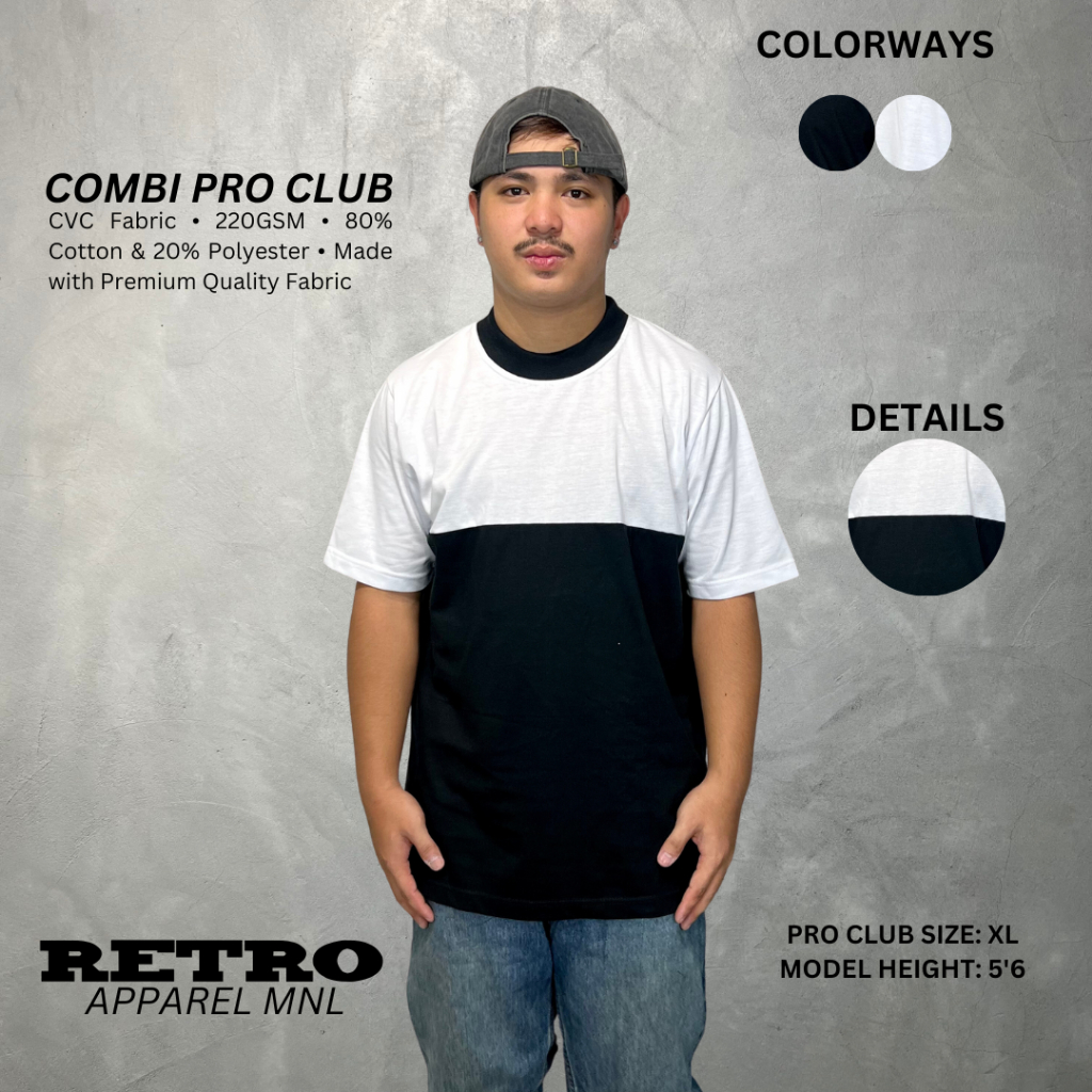 Pro Club Inspired Combi Shirt | Shopee Philippines