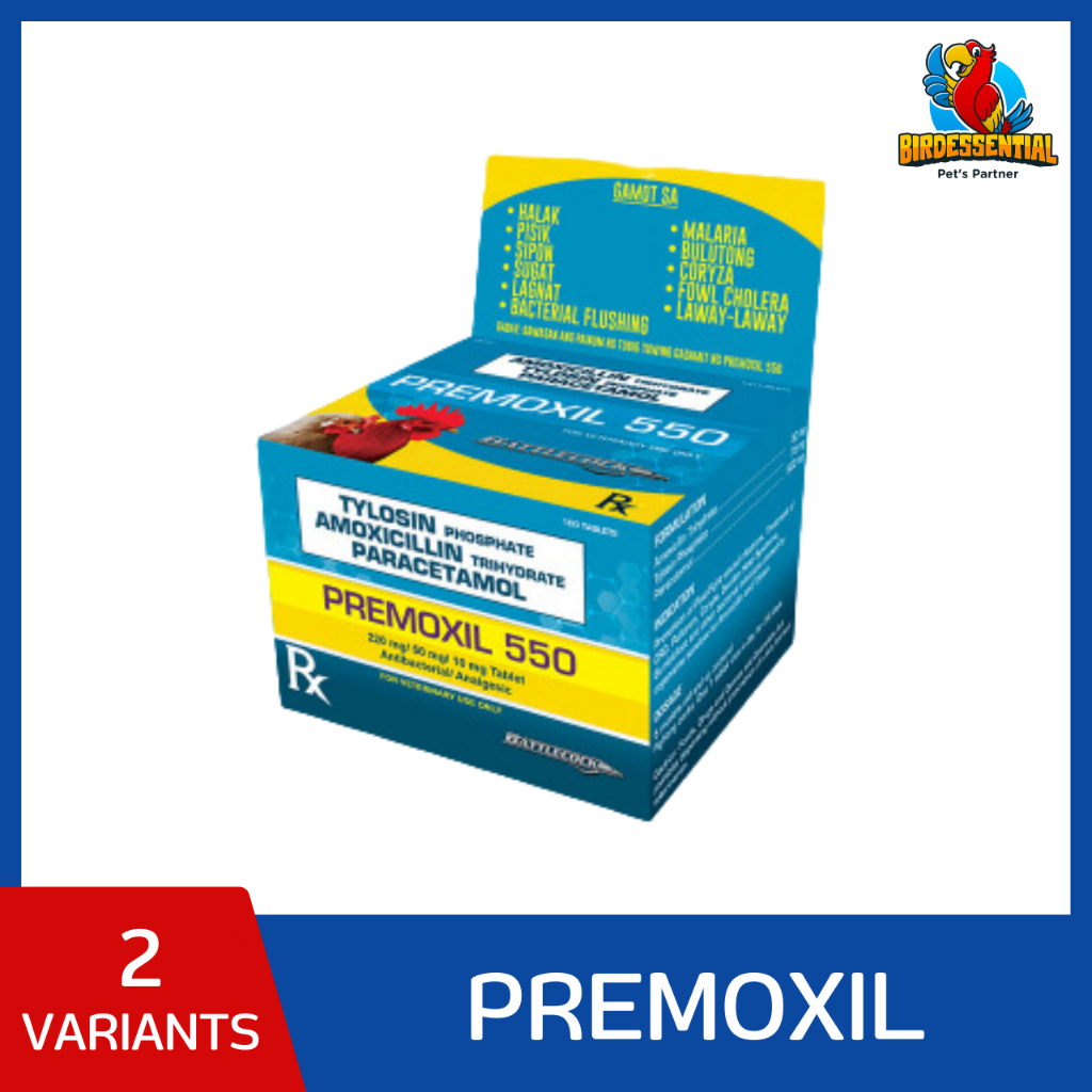 Battlecock Premoxil 550 Tablet/Powder water soluble for pets Gamefowl ...
