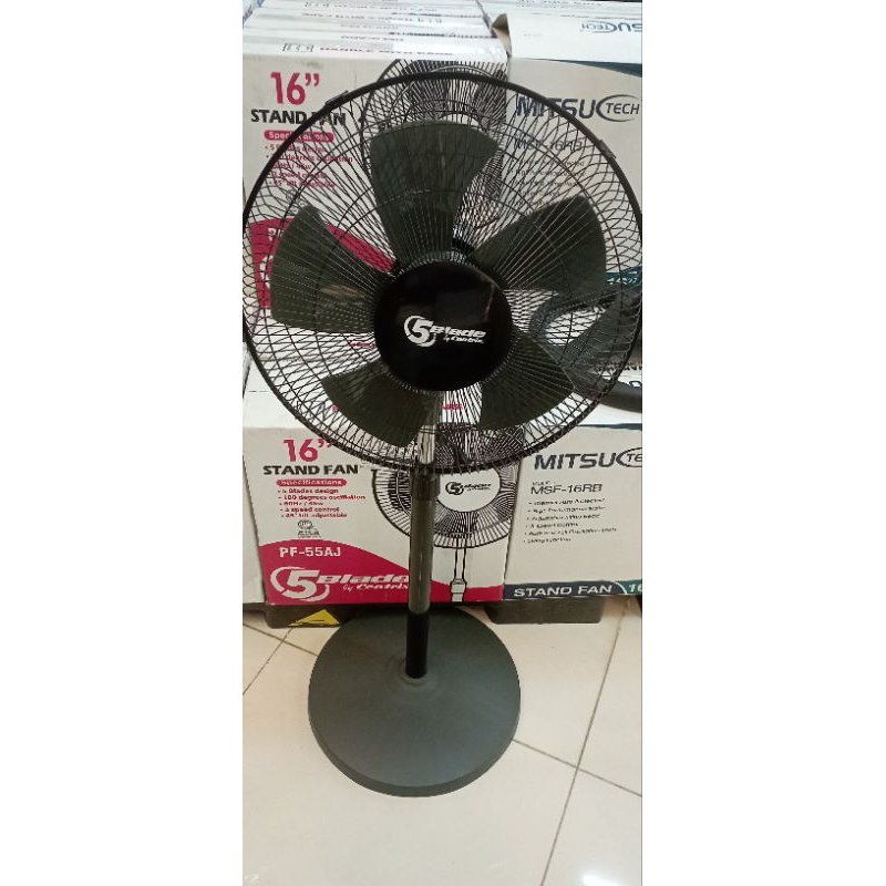 Centrix 5 blade 16" stand fan PF-55AJ Gray | Shopee Philippines