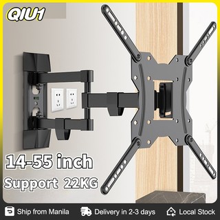 10 to 55Inch Retractable TV Wall Mount Bracket Adjustable Rotating ...
