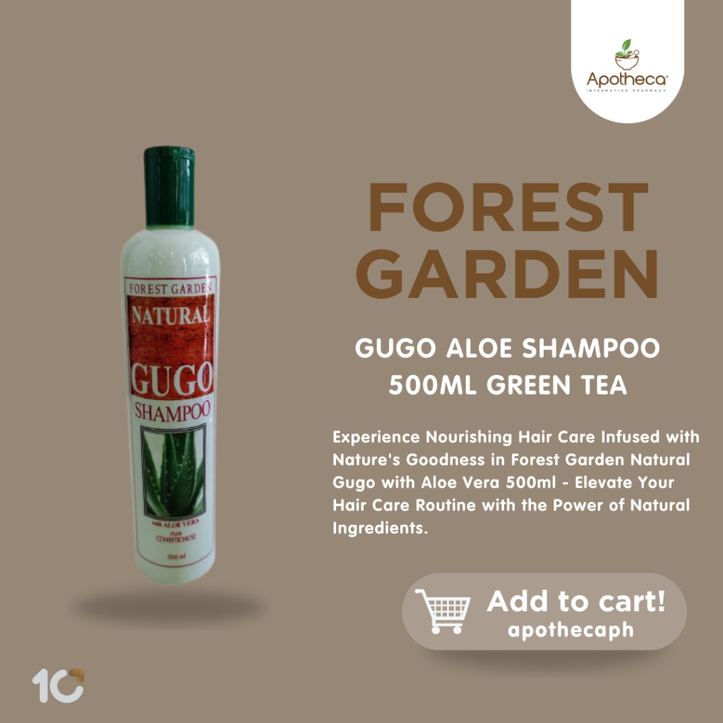 Forest Garden Gugo Aloe Shampoo 500ml Green Tea: Revitalize Your Hair ...