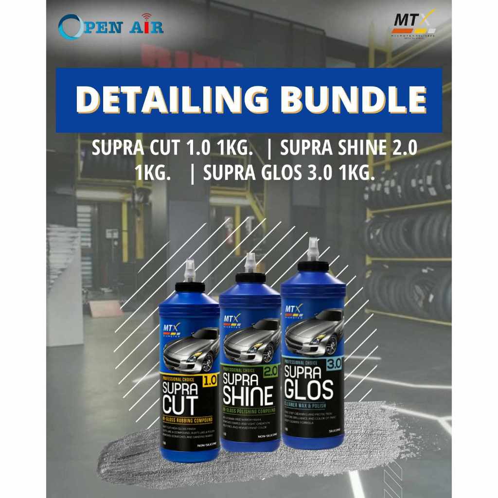 MTX Detailing Bundle Supra Cut, Shine and Glos 1000ml | Shopee Philippines