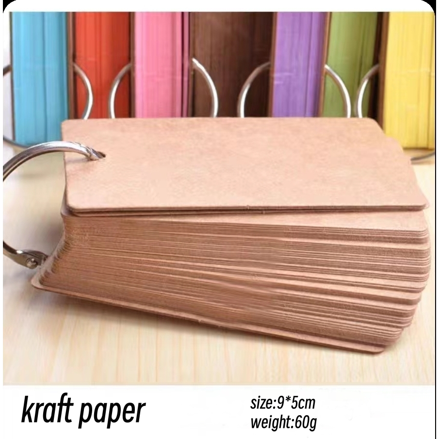 Kraft Paper Study Memo Pads Portable Notebook DIY Stationery Convenient ...