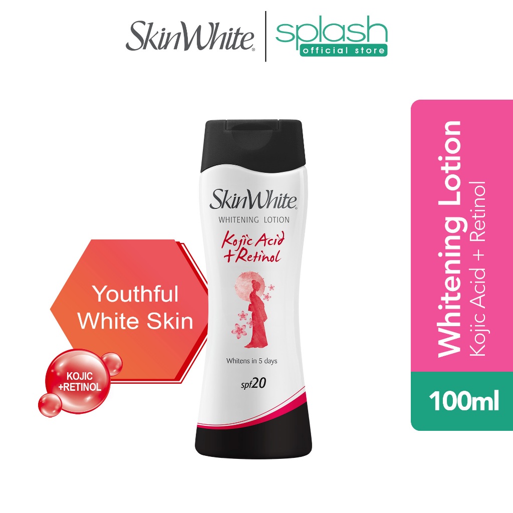 SkinWhite Whitening Lotion Kojic Acid + Retinol SPF20 for YouthfulSkin ...