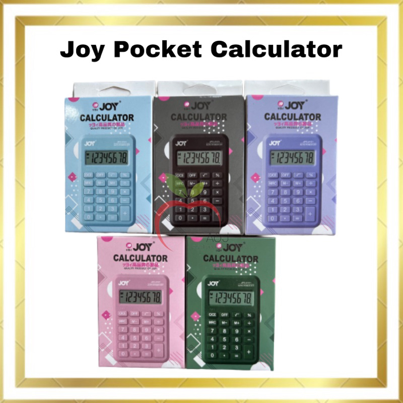 Joy Pocket Calculator Assorted Color | Shopee Philippines