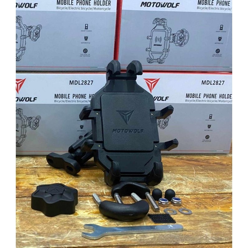 CP HOLDER MOTOWOLF CLAMP TYPE AND MIRROR MOUNT | Shopee Philippines
