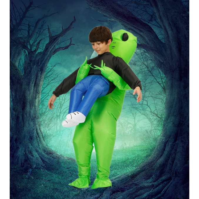 Kids Adults Alien Carry People Cosplay Outfit, Stylish Inflatable Alien ...