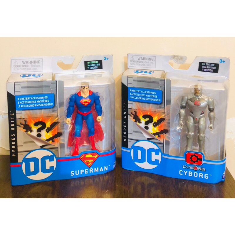 DC Comics 4-Inch Superman and Cyborg Action Figure 2-Pack | Shopee ...