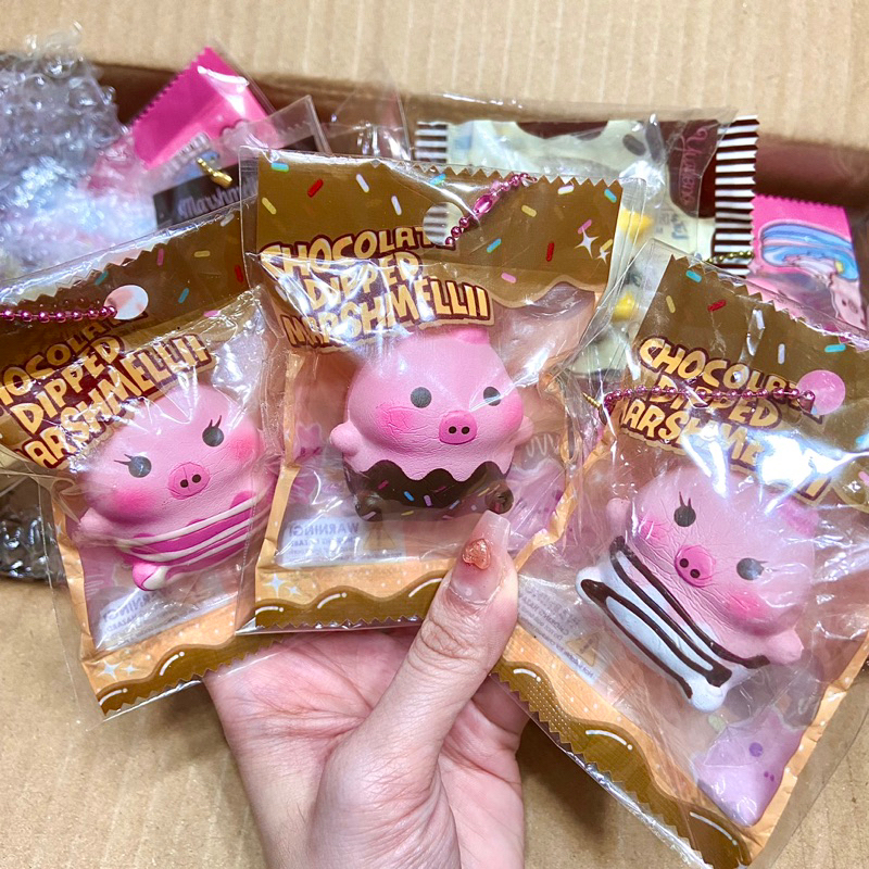 Creamiicandy Chocolate Dipped Marshmelli Squishy Toy | Shopee Philippines