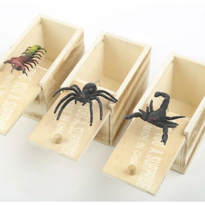 spider in a box prank good for Halloween prank scare toy | Shopee ...