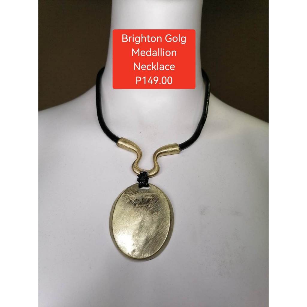 BRIGHTON GOLD MEDALLION NECKLACE | Shopee Philippines