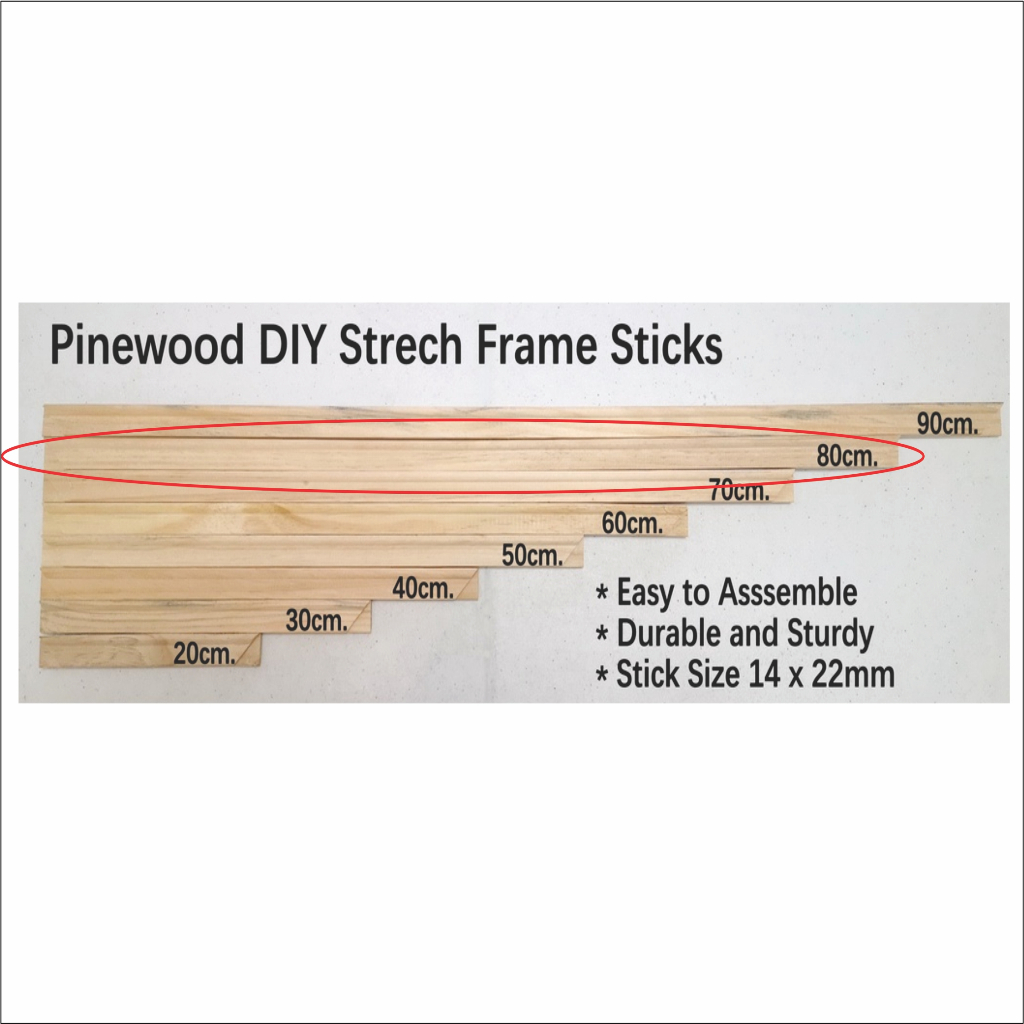 Wood Stick For Canvas / DIY ASSEMBLE STRETCH WOOD FRAME STICK DIY Paint ...