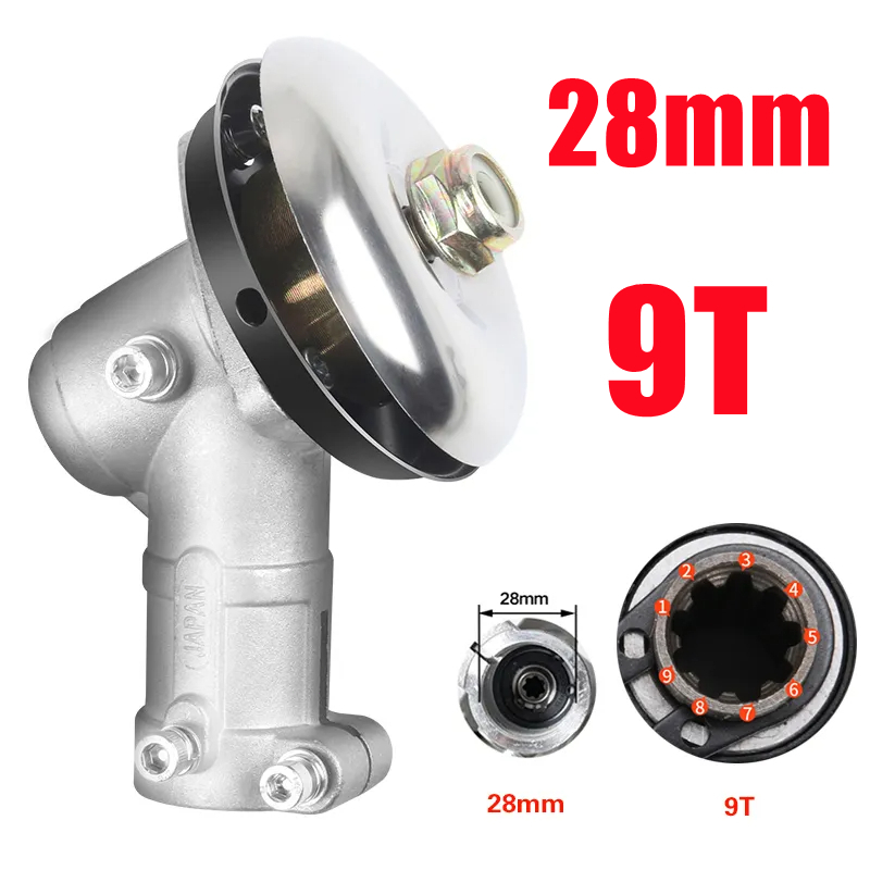 Japan 26/28mm 9T Brush Cutter Trimmer Gearbox Gearhead Grass Trimmer ...