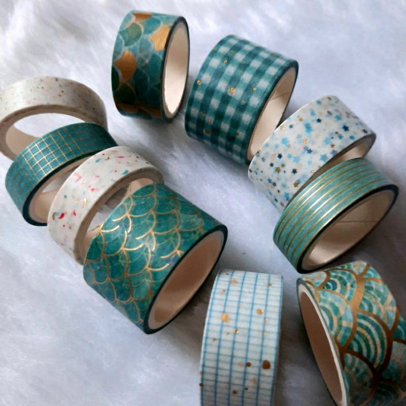 Blue Wave Washi Tape Sampler (18 inches) | Shopee Philippines
