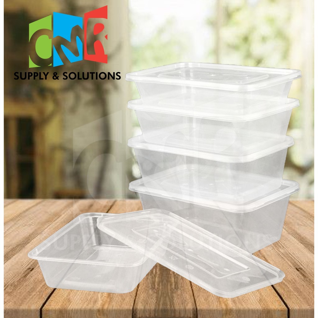 Microwaveable Container 5 pcs. RECTANGULAR RE500 / 750 / 1000 | Shopee ...