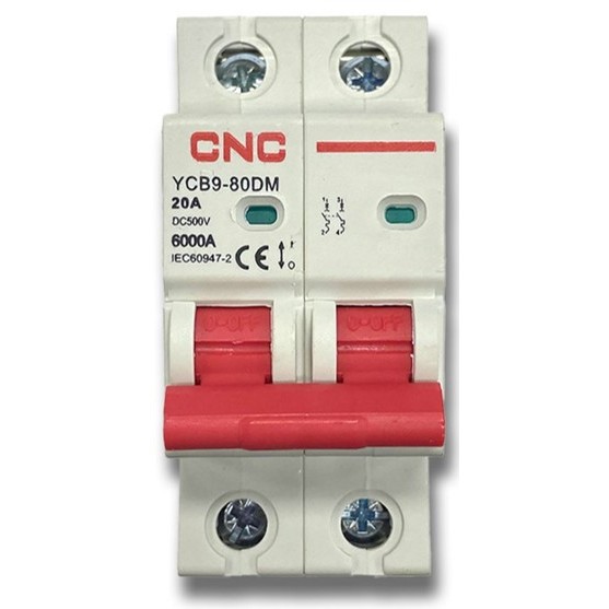 CNC YCB9-80DM 2P 16A(DC MINIATURE CIRCUIT BREAKER 16A 6000A 600V) | Shopee Philippines