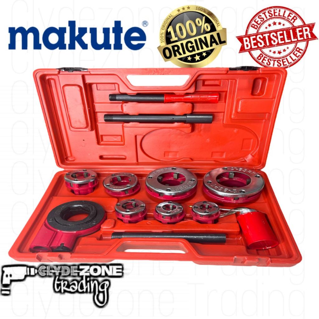 Makute U.S.A 7 Pcs. Ratchet Die Stocks TubeThreader Pipe Threader ...