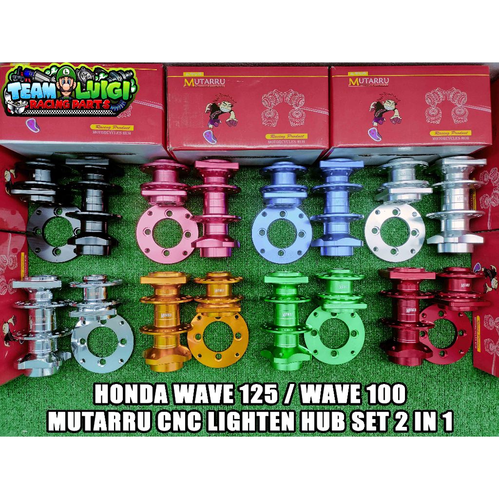 MUTARRU HONDA WAVE 125 / WAVE 100 CNC LIGHTEN HUB SET 2 IN 1 | Shopee ...