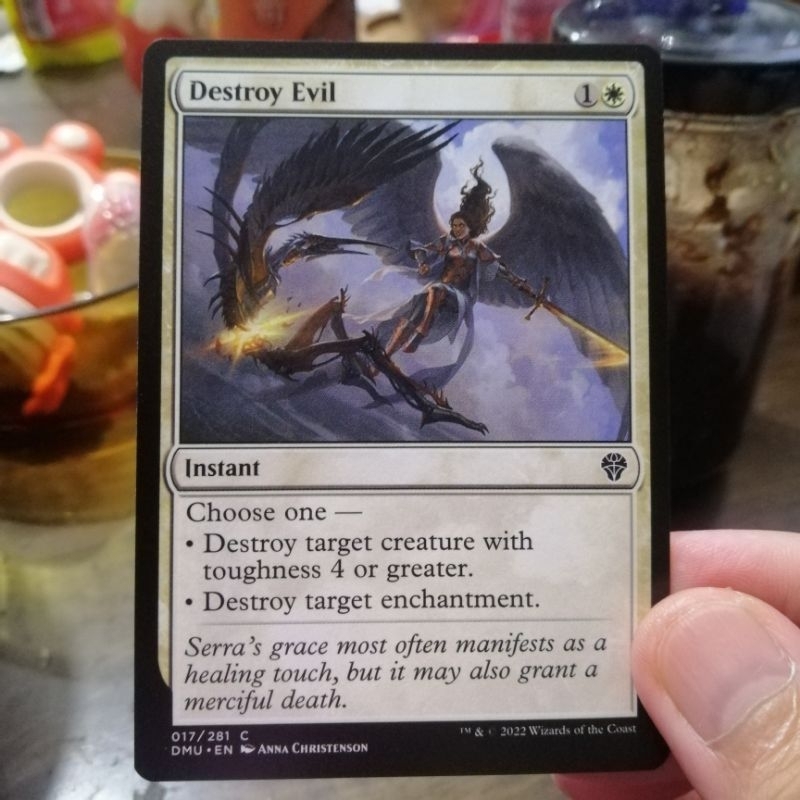 1 Destroy Evil DMU MTG card magic the gathering CCG | Shopee Philippines