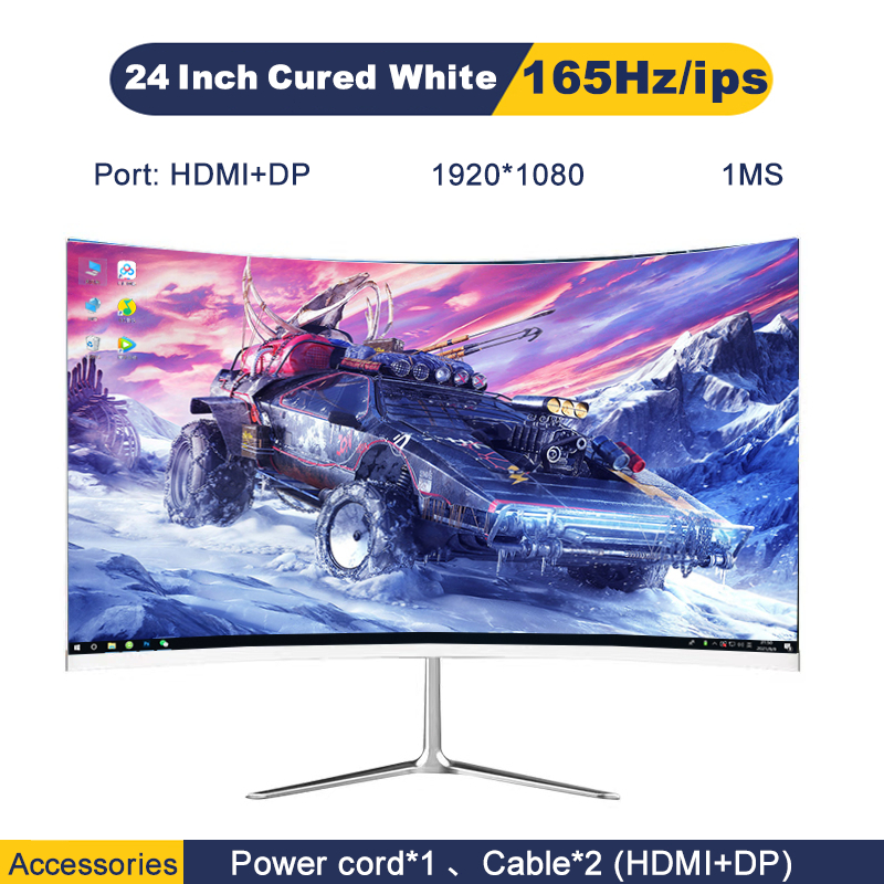 Expose Plus Gaming Monitor 24/27 inch curved 75Hz/165Hz desktop ips ...