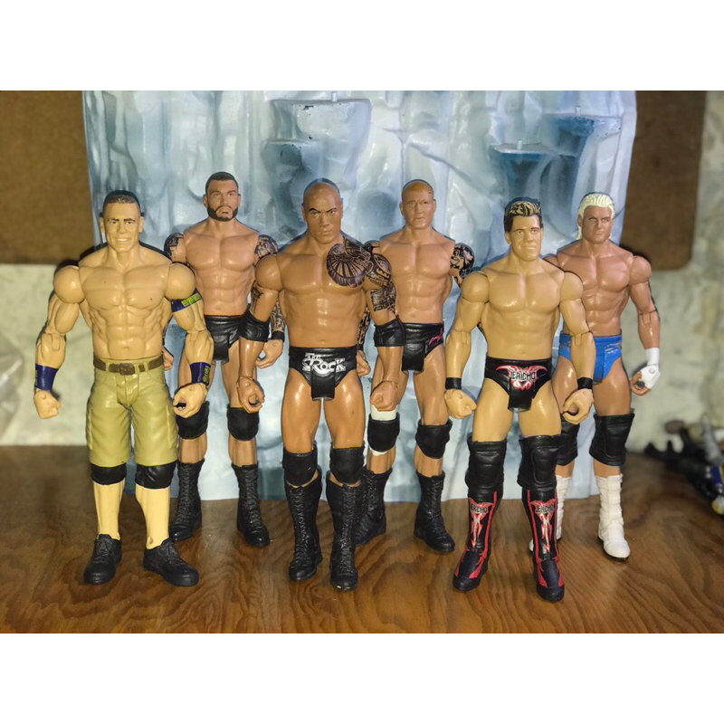 WWE Basic Mattel Batch 4 - The Rock, John Cena, Randy Orton, Chris ...