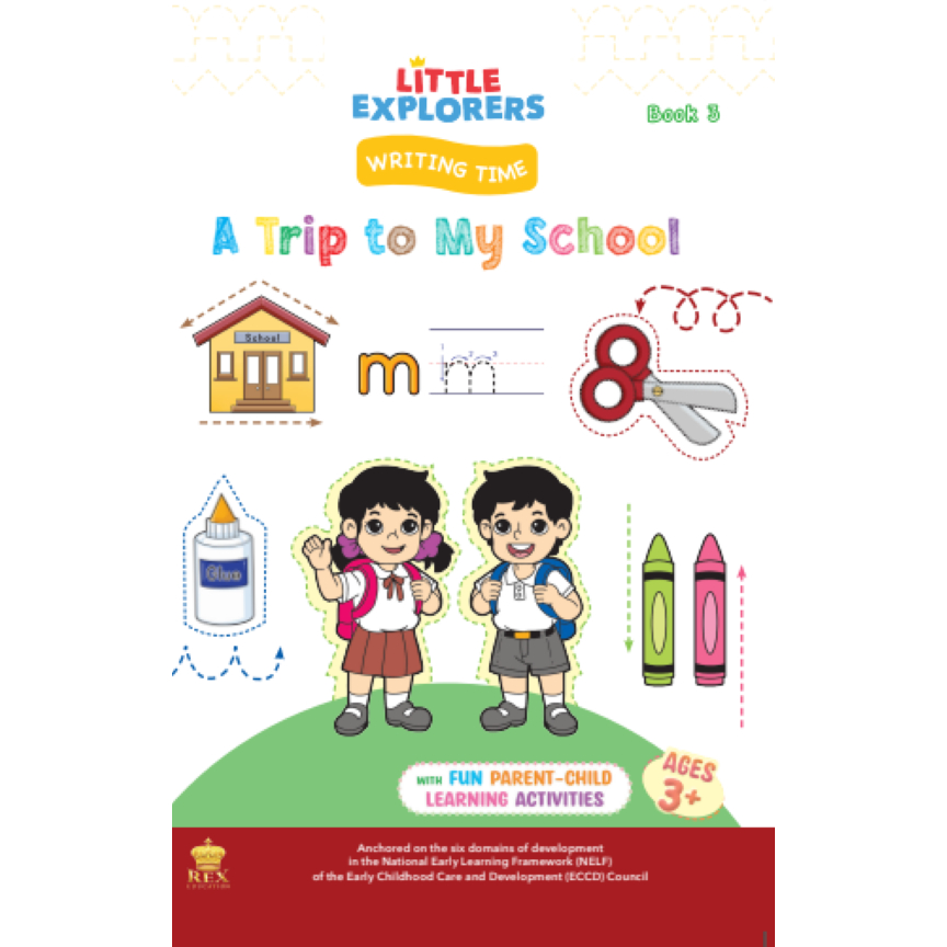 Little Explorers Writing Book Pre-K1 (A Trip to My School) Writing Book ...