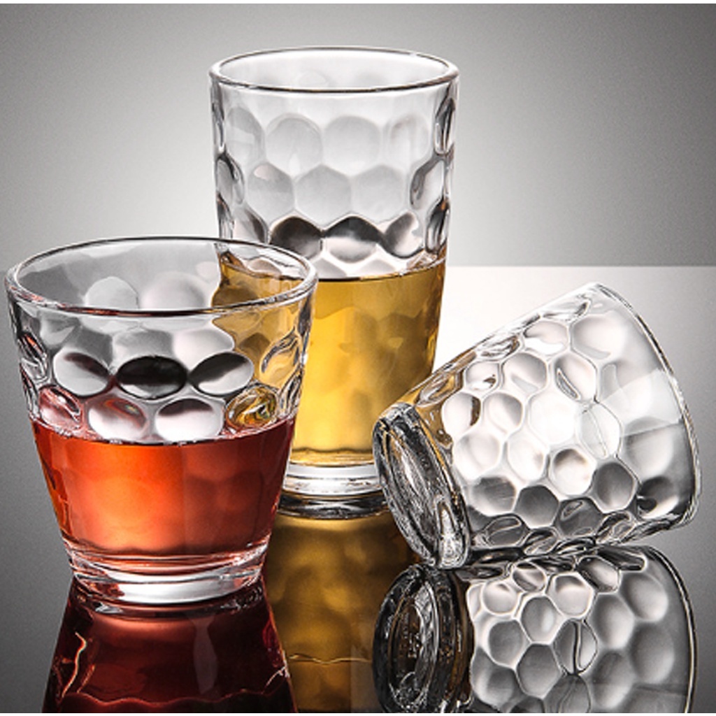Y5198 245ml Glassware Drinking Set (6pcs)Durable Clear Cup Rain point ...