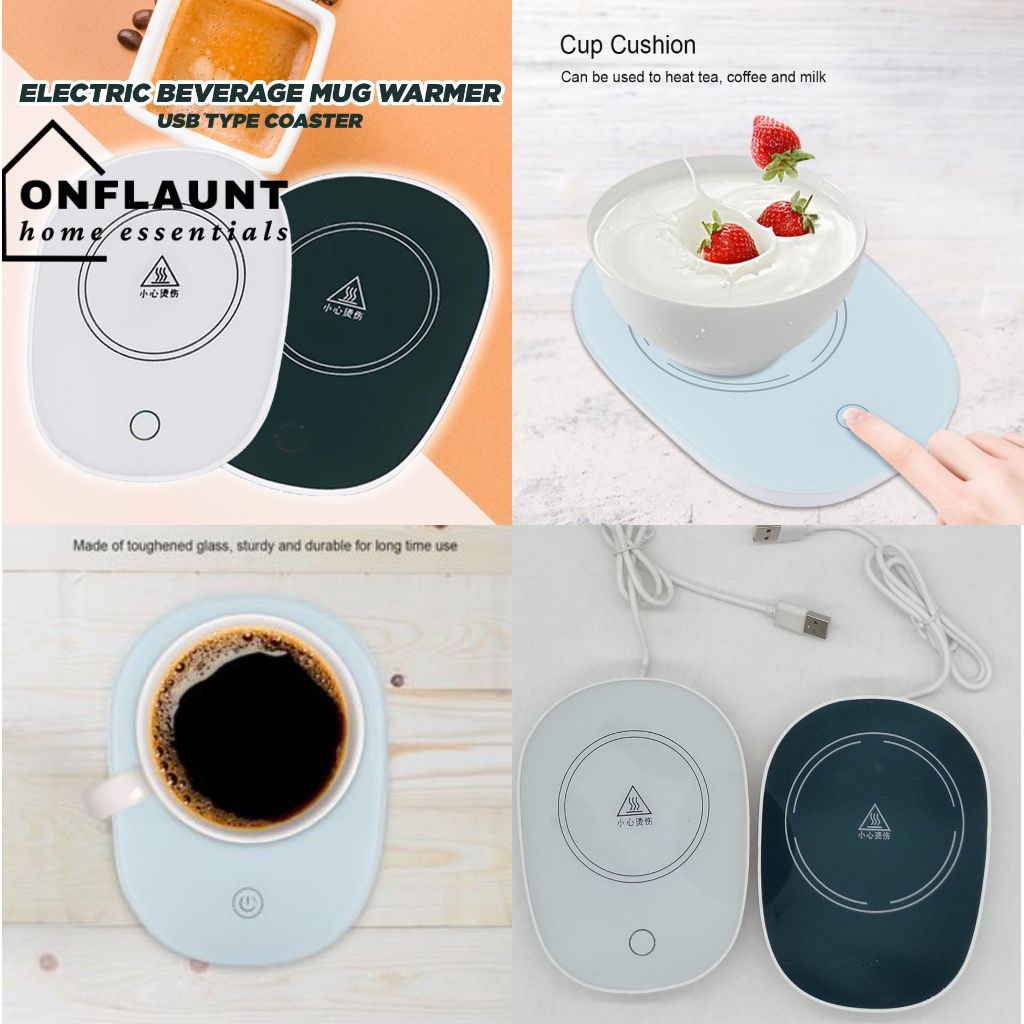 OnFlaunt USB Type Thermostatic Coaster Heating Mat Beverage Mug Warmer ...