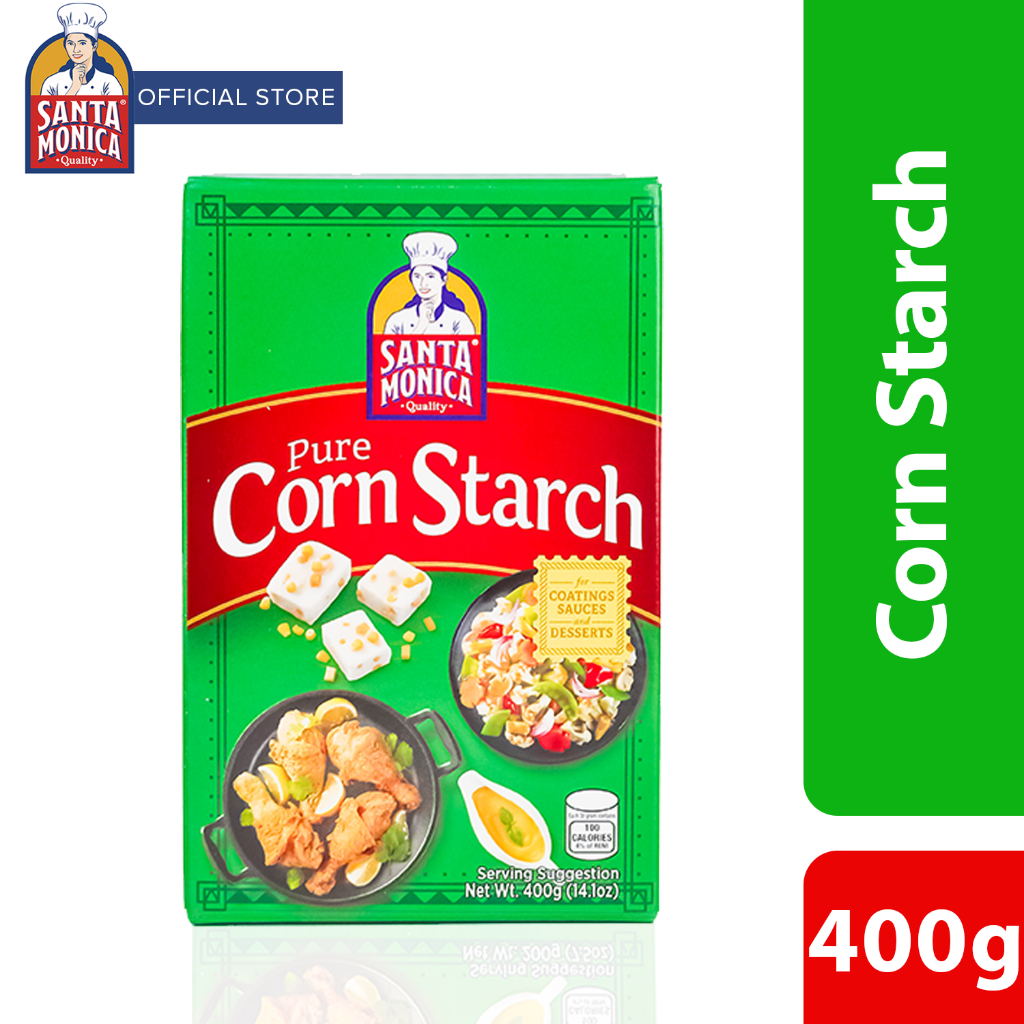 Santa Monica Pure Cornstarch 400g - For Coating, Sauces and Desserts ...