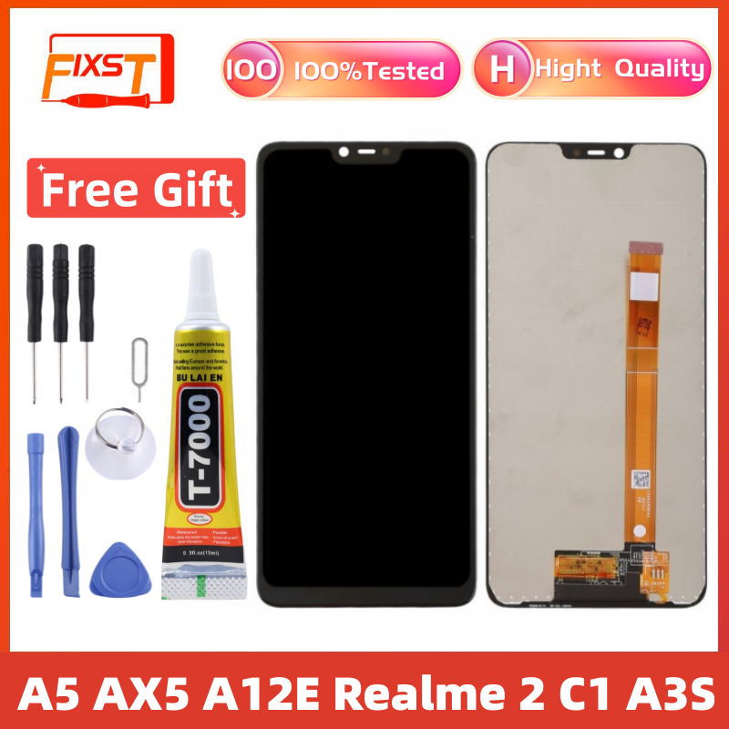 100% Tested For A3S A5 AX5 A12E Realme 2 C1 LCD Display Touch Screen ...