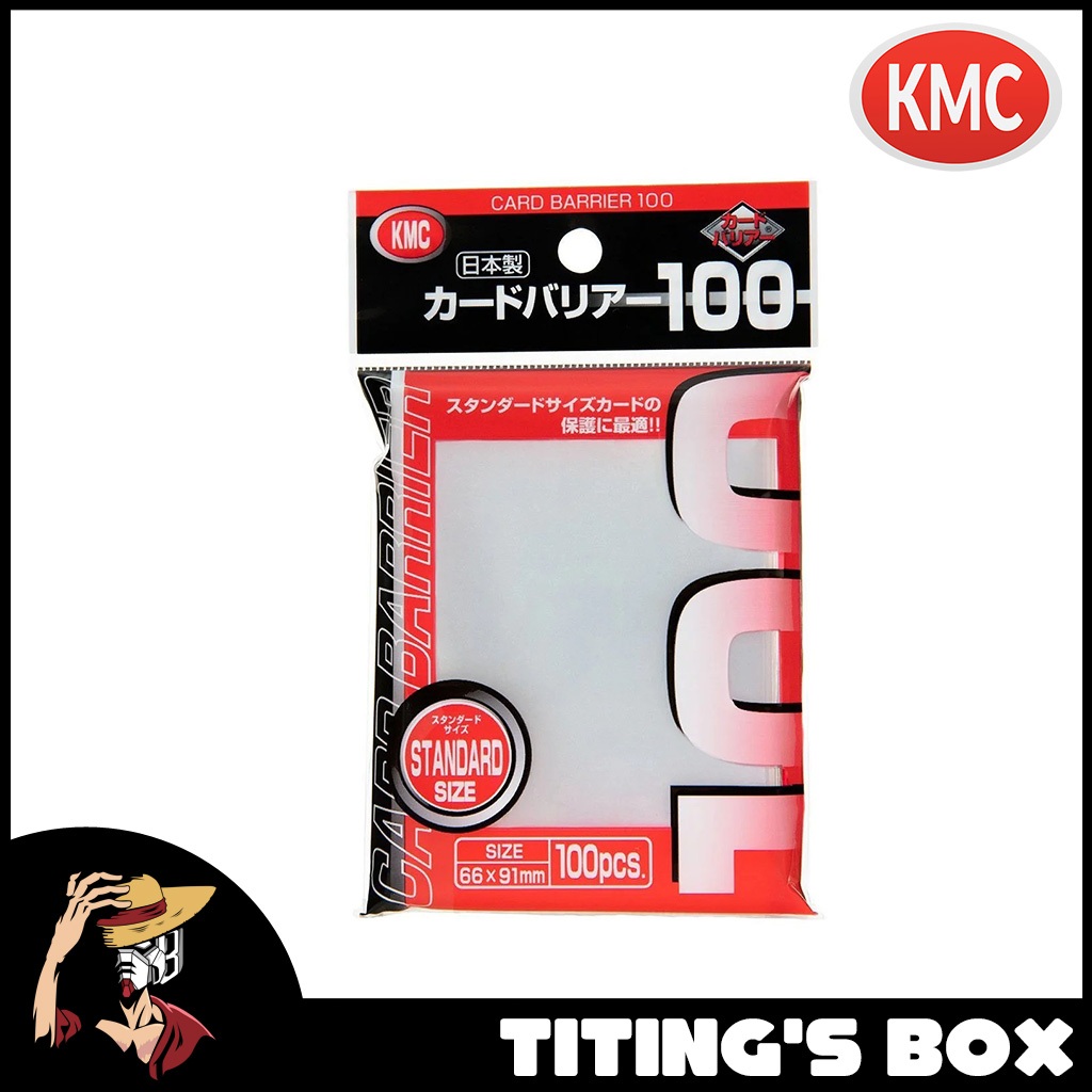 KMC Card Barrier 100 Standard Size 66x91mm Transparent (100pcs ...