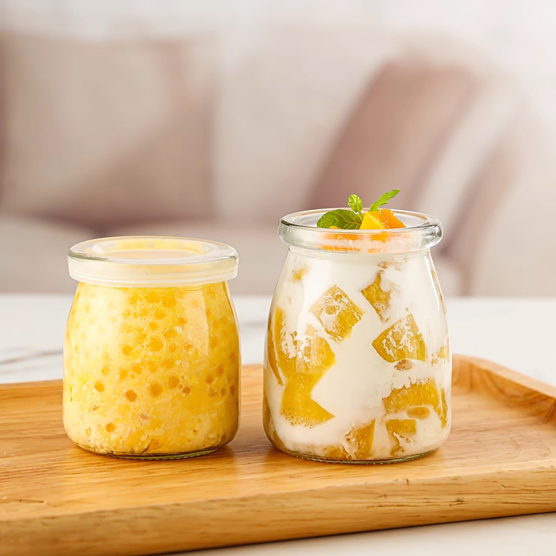 100ml/150ml/200ml Pudding Cup glass bottle mousse jelly cup, food grade ...