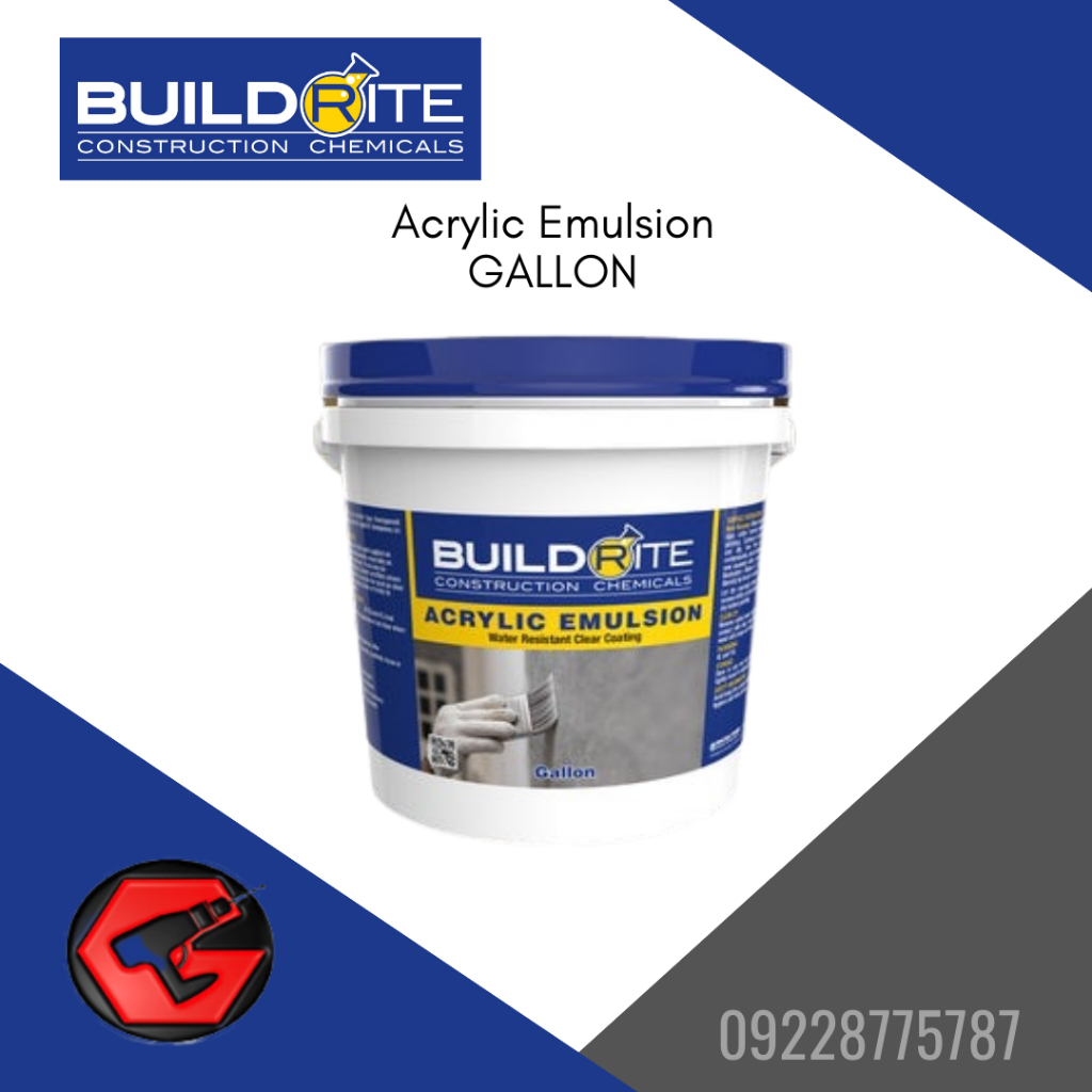 BUILDRITE ACRYLIC EMULSION (Gallon) | Shopee Philippines