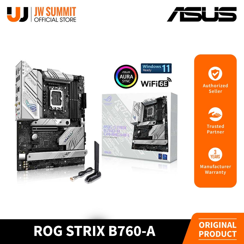 Asus ROG Strix B760-A Gaming WIFI D5 Intel B760 Socket LGA1700 ATX Aura ...