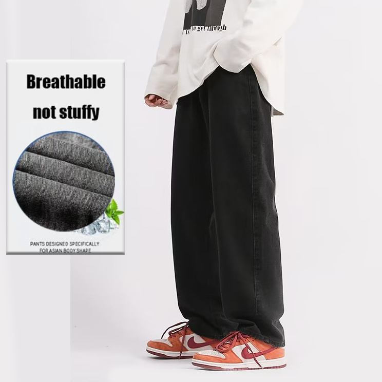 【COD】Oversized Black Jeans Baggy Jeans Maong Pants For Men Denim Pants ...