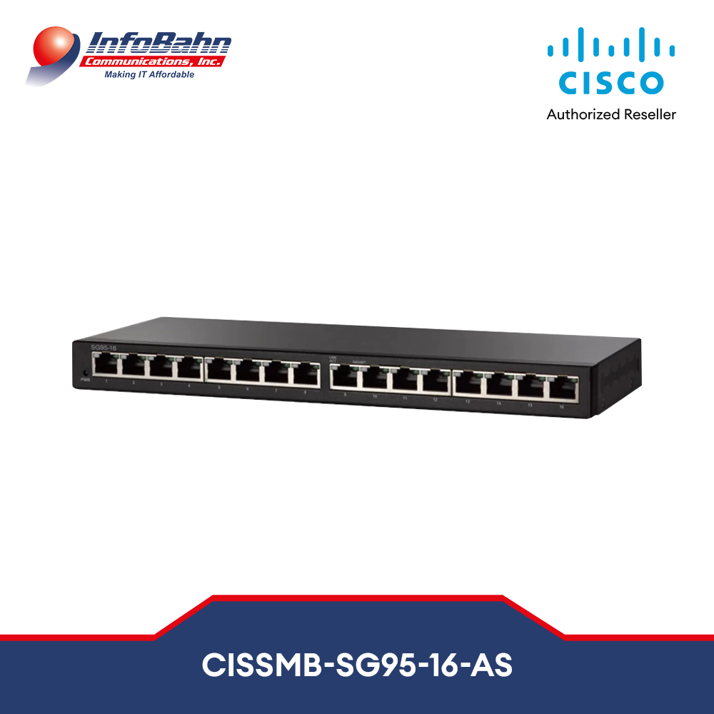 Cisco Sg95-16 16-Port Gigabit Desktop Switch Sg95-16-As I Infobahn ...
