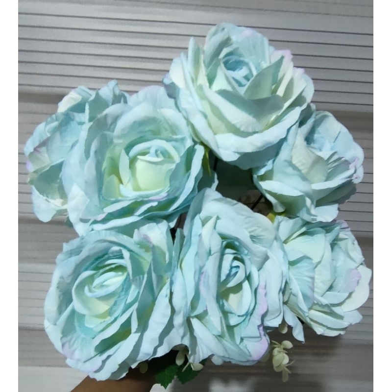 Sage Green Artificial Rose Flower Peach Artificial Wedding Flower Sage Green Rose Flower Bouquet