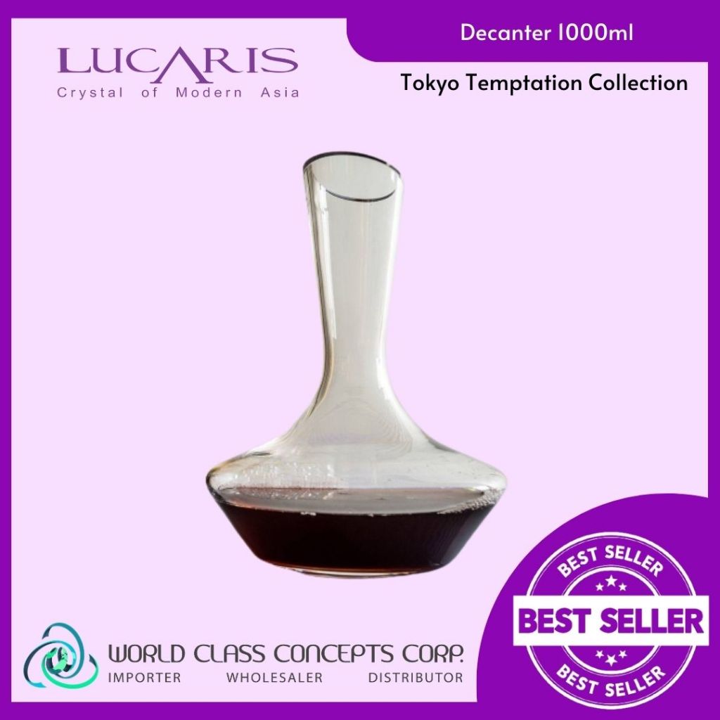 Lucaris Tokyo Temptation Decanter 1000 Ml / 1 Liter WCCC | Shopee ...