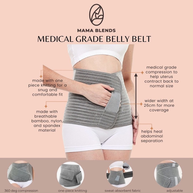 Mama Blends Postpartum Belly Binder Support Belt | Shopee Philippines