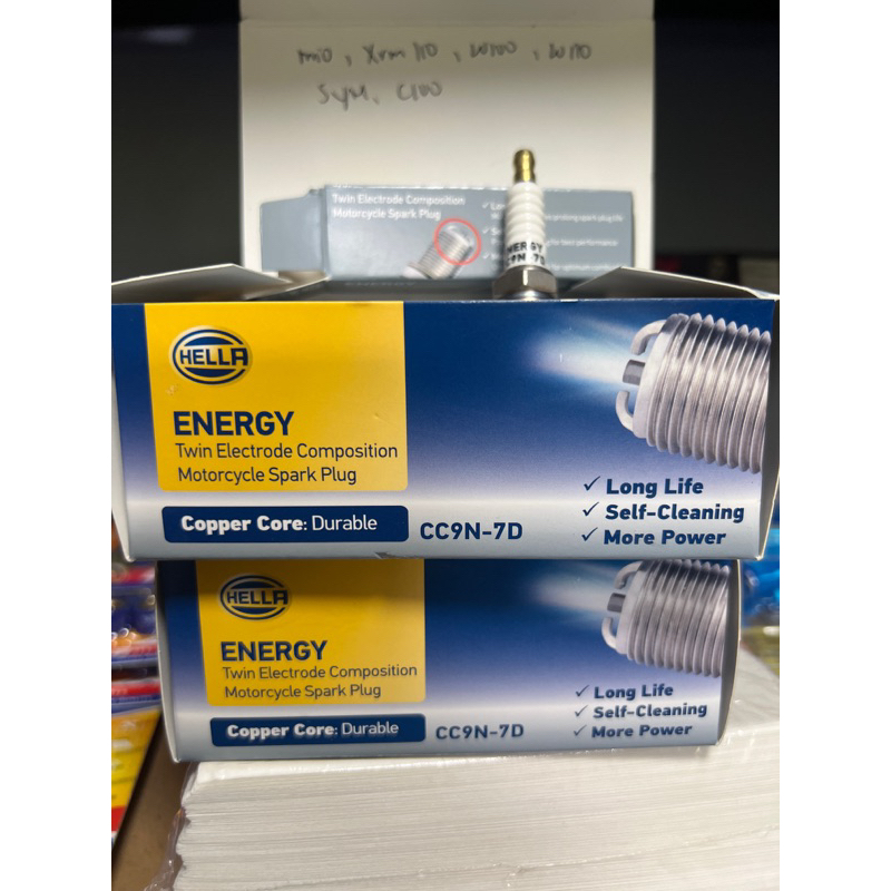 Hella Spark plug Made in Germany Cc9N-7D Short Twin Electrode ...